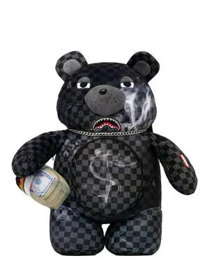 SPRAYGROUND Checkered Bear Backpack - Black