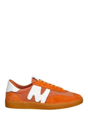MSGM Suede Panel Sneakers - Orange