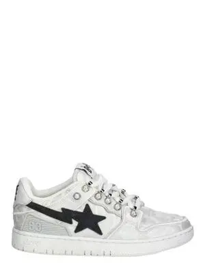 A BATHING APE Star Embellishment Sneakers - White