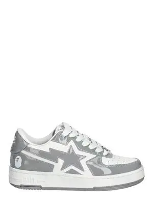 A BATHING APE Star-embellished Low Top Sneakers - White