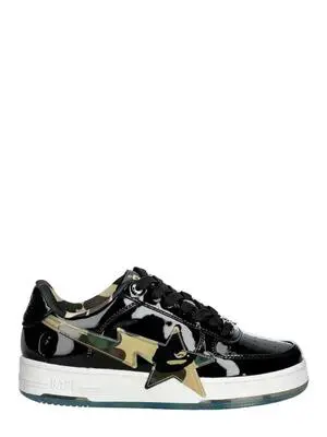 A BATHING APE Camouflage-pattern Sneakers - Black
