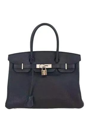 Hermès 2016 30 Birkin Togo Tote Bag - Blue
