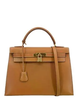 Hermès 1994 32 Kelly Sellier Veau Chamonix Tote Bag - Neutrals