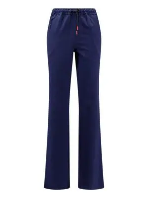 Kiton Cotton Trousers With Drawstring - Blue