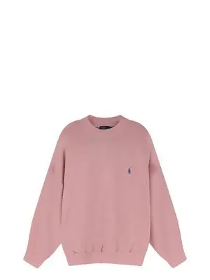 Polo Ralph Lauren Cotton Blend Sweatshirt With Embroidered Logo - Pink