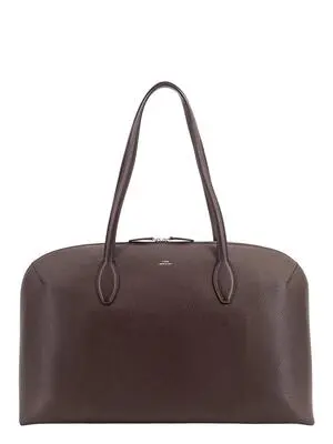 TOTEME Engraved Suede Handbag - Brown