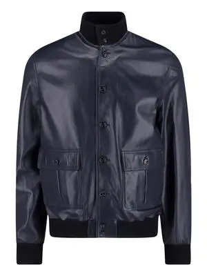VALSTAR Valstarino Nappa Leather Jacket - Blue