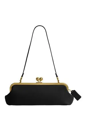 COACH Kisslock Frame Bag 30 Brass/black