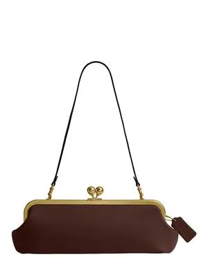 COACH Kisslock Frame Bag 30 Brass/maple
