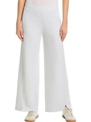 Vintage Havana Cloud Fleece Wide Leg Pants - Grey