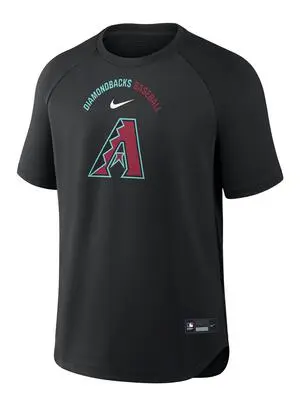 Nike Arizona Diamondbacks Authentic Collection Batting Practice Pregame Mlb Top - Black