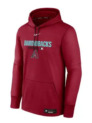 Nike Arizona Diamondbacks Authentic Collection Therma MLB Pullover Hoodie Red