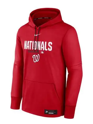 Nike Washington Nationals Authentic Collection Therma Mlb Pullover Hoodie - Red