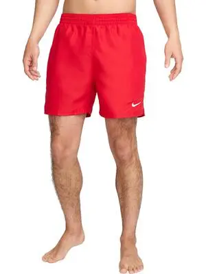 Nike Swim Breaker 5" Brief-lined Volley Shorts - Red