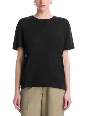 ATM Anthony Thomas Melillo Vintage Jersey Crewneck Tee - Black
