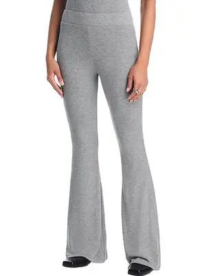 ATM Anthony Thomas Melillo Ribbed Flare Pants - Medium Grey