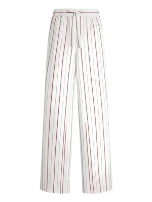 Dolce & Gabbana Striped Poplin Trousers - Multicolor