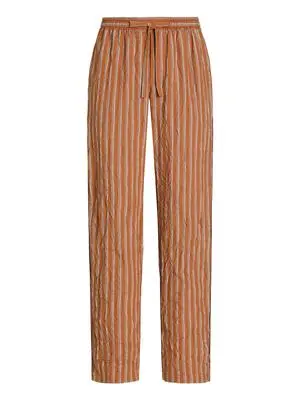 Dolce & Gabbana Crinkled Striped Fabric Vanity Trousers - Multicolor