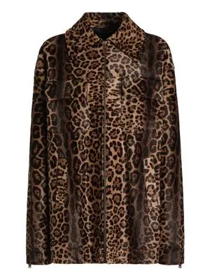 Dolce & Gabbana Pony Leo Hair Shirt-style Jacket - Multicolor