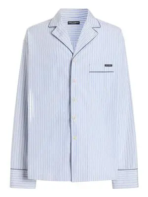 Dolce & Gabbana Striped Poplin Vanity Shirt - Multicolor
