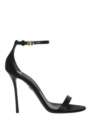 Dolce & Gabbana Keira Satin Sandal - Black