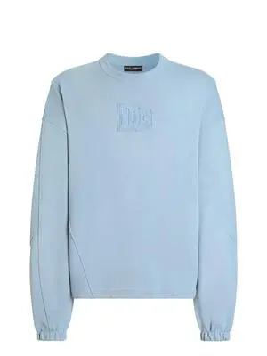 Dolce & Gabbana Treated Cotton Sweatshirt - Azure