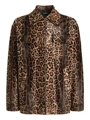 Dolce & Gabbana Leopard-print Shirt-style Jacket - Multicolor