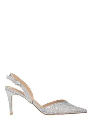 TWENTY FOUR HAITCH Pumps With Appliqués And Crystals - Grey
