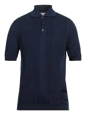 Brunello Cucinelli Cotton Knit Polo - Blue