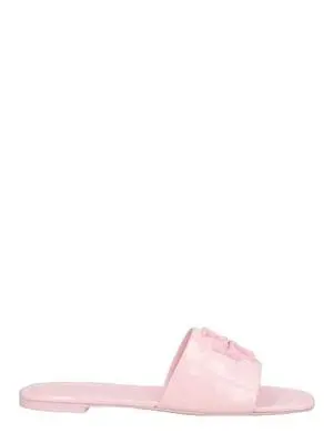 Tory Burch Leather Slide Sandals - Pink