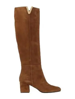 VIA ROMA 15 Leather Knee High Boots - Brown