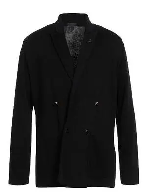 LARDINI Blazer Size Cotton, Viscose - Black
