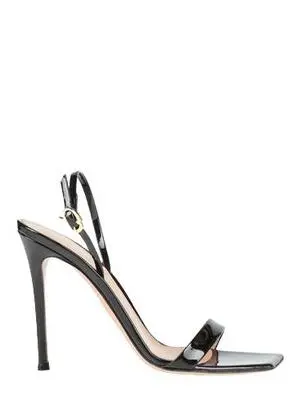 GIANVITO ROSSI Leather Sandals - Black
