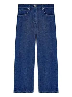 Giorgio Armani Stretch Cotton Denim Five-pocket Trousers - Blue