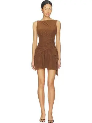 LOVERS AND FRIENDS Amari Mini Dress - Chocolate Brown