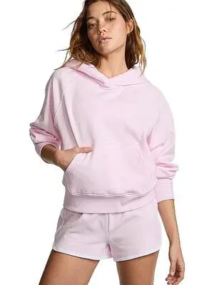 Pink Campus Fleece™ Shrunken Hoodie - Pink