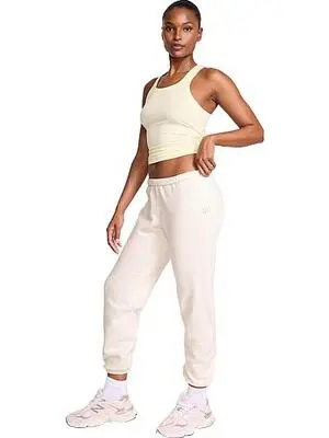 Victoria's Secret Angel Essentials Slim Fleece Jogger - White,ivory