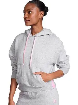 Victoria's Secret Angel Essentials Popover Fleece Hoodie - Grey