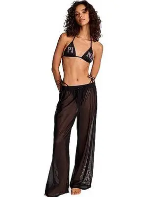 Pink Cover-up Pants - Black