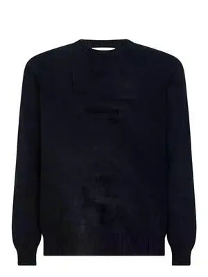 D4.0 Ribbed Long-sleeve Sweater - Blue