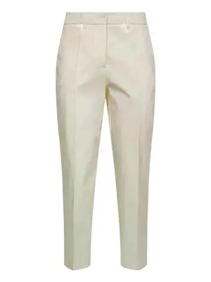 BLANCA VITA Belt-loops Trousers - Neutrals
