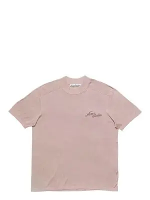 Acne Studios Embroidered Knitted T-shirt - Pink