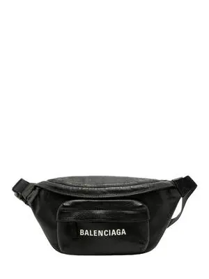 Balenciaga Leather Everyday Belt Bag - Black