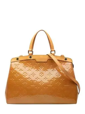 LOUIS VUITTON 2013 Monogram Vernis Brea Mm Satchel - Yellow