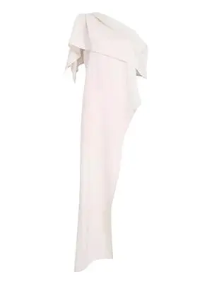 Proenza Schouler Haya One-Shoulder Top Neutrals