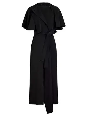 Proenza Schouler Isolde Cape Dress - Black