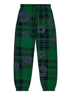 DENIM TEARS Plaid Wreath Sweatpants - Green