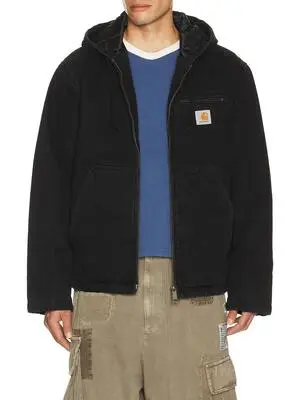 Carhartt Work In Progress Cleveland Jacket Black Stone Washed