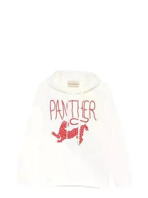 Valentino Garavani Cotton Graphic Hoodie - White
