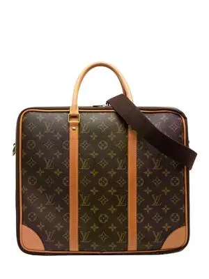 LOUIS VUITTON 2011 Monogram Cupertino Briefcase - Brown
